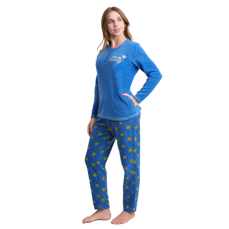 Polar Estampado Pantalón Abejas – Beckil – Pijamas mujer, Pijamas ...
